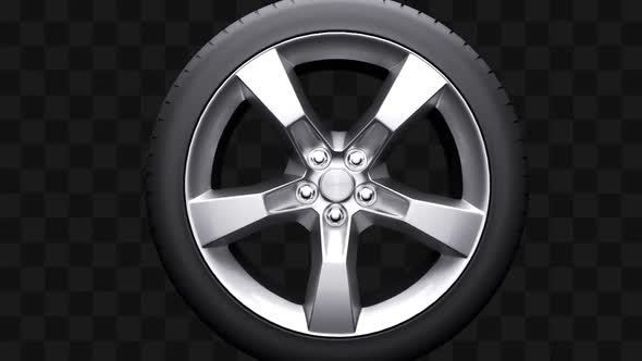 Tire Transition on Alpha Channel Background, Motion Graphics | VideoHive