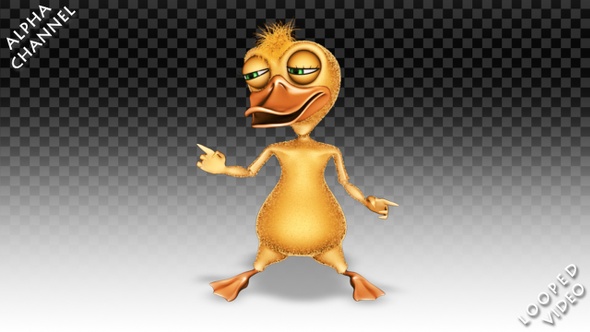 Cartoon Duck - Funk Dance, Motion Graphics | VideoHive