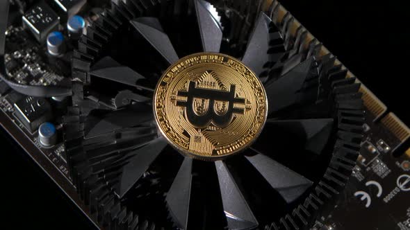 Gold Coin To Spin on Its Axis, Stock Footage | VideoHive