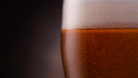 Foamy Beer Fizzing in Glass, Stock Footage | VideoHive