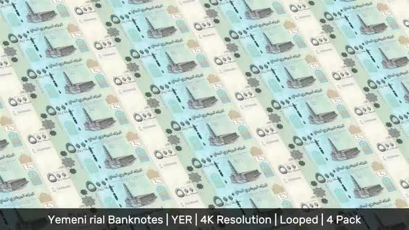 Yemen Banknotes Money / Yemeni rial / Currency ﷼ / YER/ | 4 Pack | - 4K ...