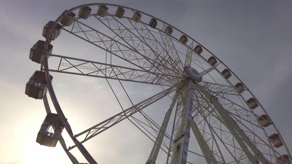 Big Merry Go Round In Amusement Park, Stock Footage | VideoHive
