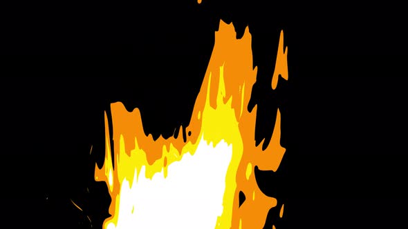 Cartoon fire flame alpha, Motion Graphics | VideoHive