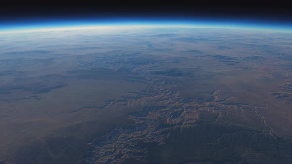 Cinematic Shot of Grand Canyon From Space, Stock Footage | VideoHive
