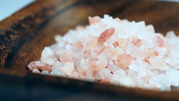 Rotation of raw Himalayan pink salt crystals. , Stock Footage | VideoHive