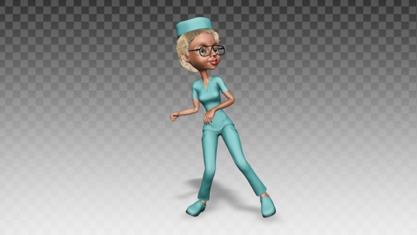 Cartoon Nurse - Dance Rock-n-Roll, Motion Graphics | VideoHive