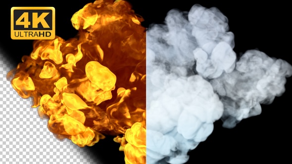 Fire and Smoke Burst, Motion Graphics | VideoHive