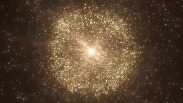 Beautiful Gold Glitter Sparkle Sphere Particle Stars Shine Light Rays ...