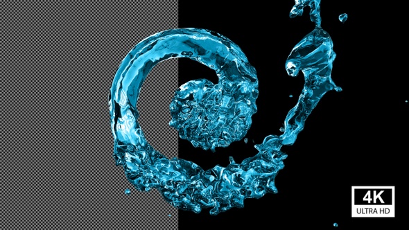 Radial Crystal Water Flow 4K, Motion Graphics | VideoHive