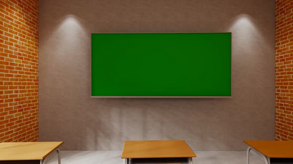 New normal classroom and spacing of tables and chairs, Motion Graphics