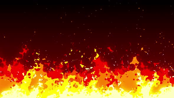 4K Fire Cartoon , Motion Graphics | VideoHive