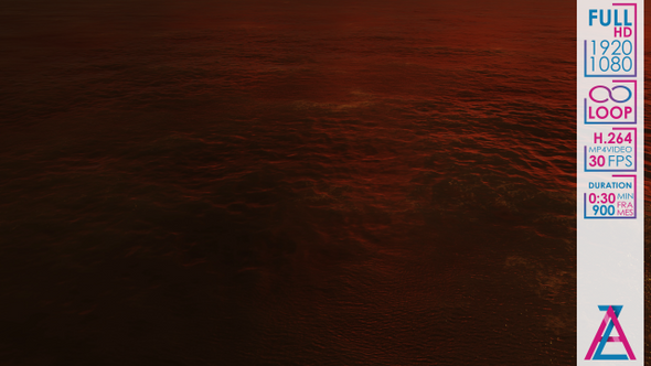 Red Waves In The Ocean, Motion Graphics | VideoHive