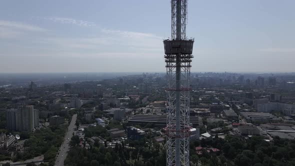 Kyiv. Ukraine: TV Tower. Aerial View., Stock Footage | VideoHive