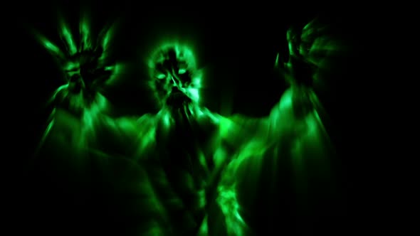 Green Shining Demon Attack, Motion Graphics | VideoHive