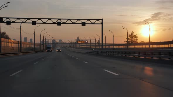 Cars Drive Along the Road, Stock Footage | VideoHive
