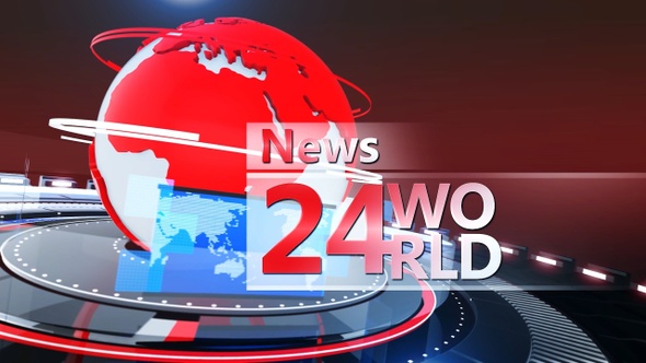 Broadcast News Intro, Red Color Background 1, Motion Graphics | VideoHive