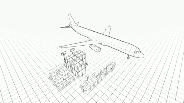 Blueprint Air Cargo Animation, Motion Graphics | VideoHive