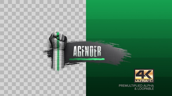 Agender Gender Sign Background Animation 4k, Motion Graphics | VideoHive