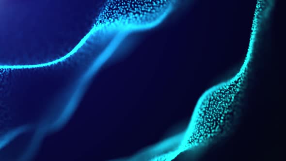 Magic Particles Moving Background Animation, Motion Graphics | VideoHive