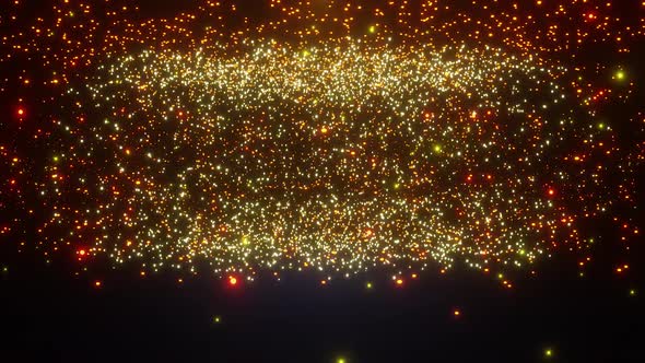 Yellow And Light Particle Background HD, Motion Graphics | VideoHive