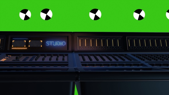 Recording Studio Mixer With A Green Screen 1, Motion Graphics | VideoHive