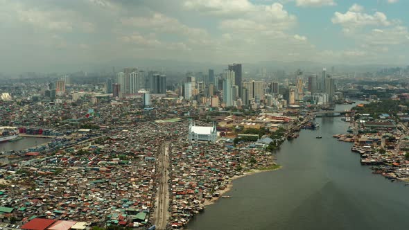 The City of Manila, the Capital of the Philippines, Stock Footage ...