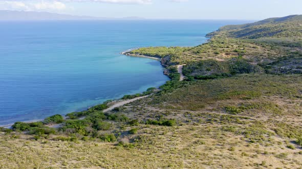 Coastal landscape at Monte Rio beach on untouched south shore of ...