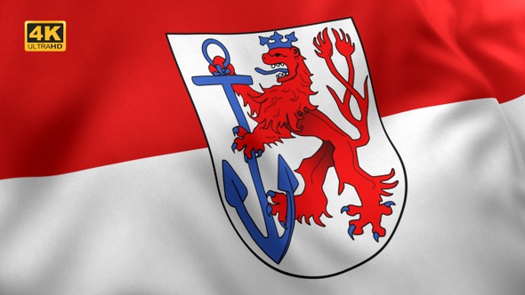 Dusseldorf City Flag - 4K, Motion Graphics | VideoHive