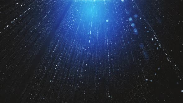 Blue Particles Background Loop, Motion Graphics | VideoHive