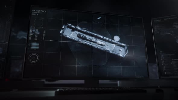 Military Aircraft Carrier Ship Scanned By Innovative Naval Scan Radar ...