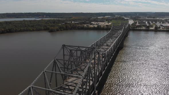 McClugage Bridge connecting, Peoria and East Peoria on Route 150 ...