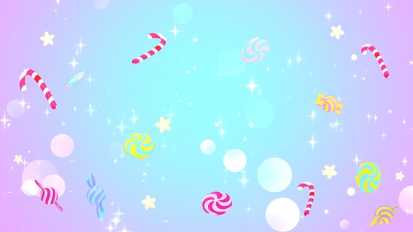 Falling Candies Background, Motion Graphics | VideoHive