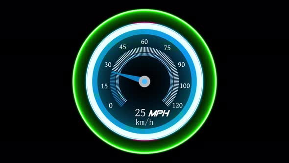 Technology speedometer animation. Performance Racing Car Dashboard. Vd ...