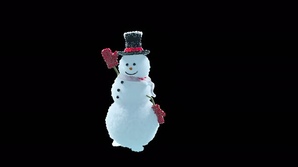 60 Snowman Dancing 4K, Motion Graphics | VideoHive
