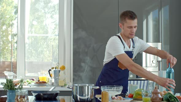 Cooking Show Host Explaining Recipe, Stock Footage | VideoHive