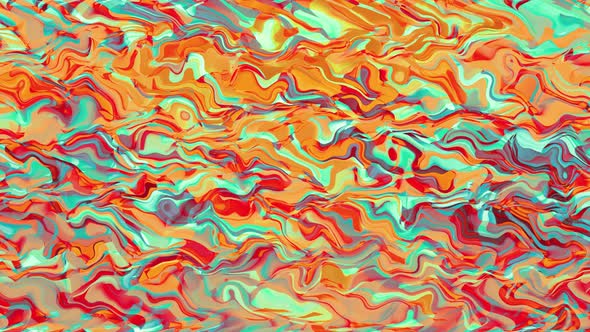 Colorful Wavy Paint Flow, Motion Graphics | VideoHive