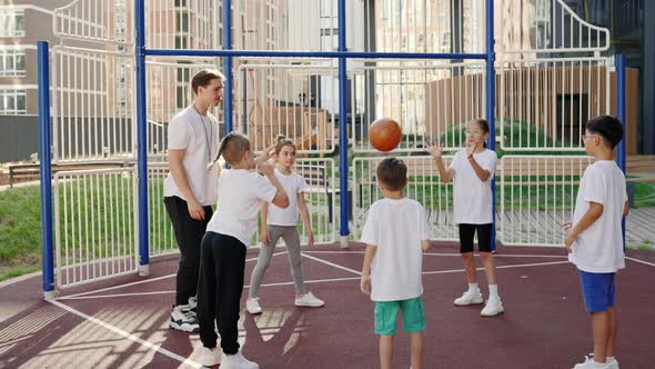 Basketball Training Session with Coach, Stock Footage | VideoHive