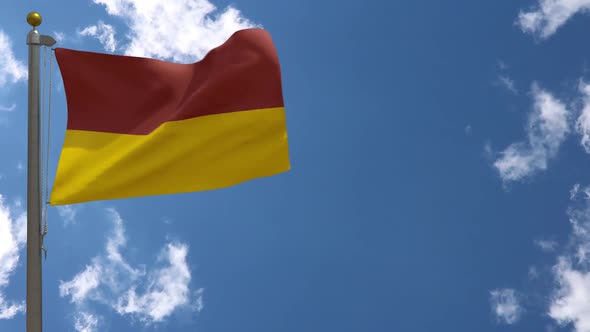 Tolima Department Flag (Colombia) On Flagpole, Motion Graphics | VideoHive