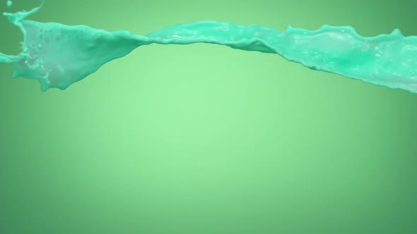 Milky green liquid splash, Slow Motion, Stock Footage | VideoHive