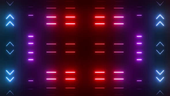 4 K Colored Neon Light Loop, Motion Graphics | VideoHive