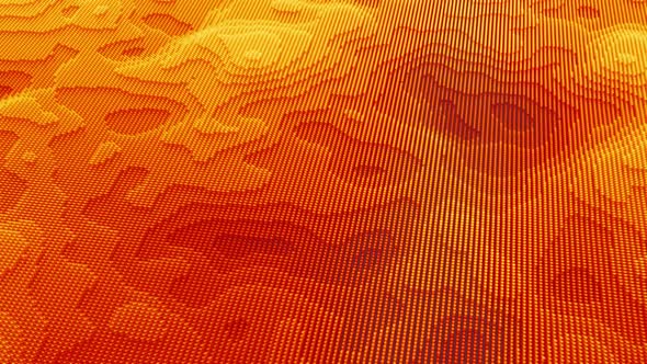 Digital Pixelated Terrain Structure Map 2, Motion Graphics | VideoHive