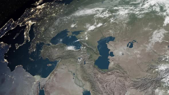 Earth Zoom Turkey (Turkiye) From Space, Motion Graphics | VideoHive