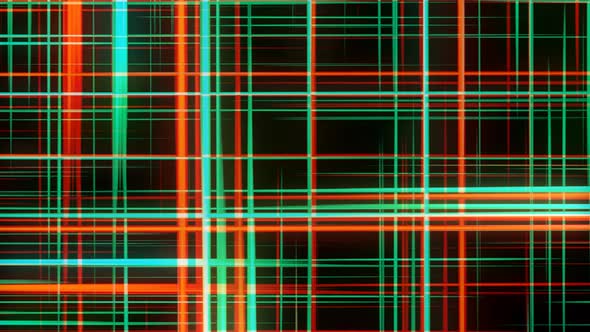 Abstract Red Green Glowing Grid lines, Motion Graphics | VideoHive