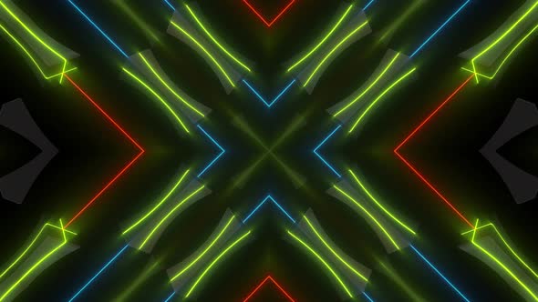4k Abstract Neon Loops, Motion Graphics | VideoHive