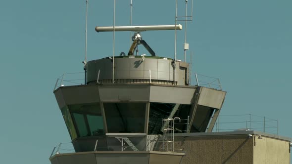 Control Tower at Airport Terminal, Stock Footage | VideoHive