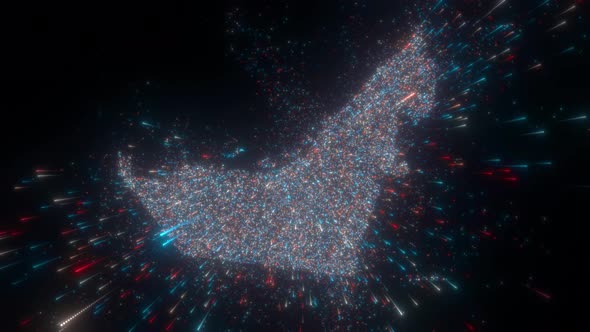 Abstract Map Of United Arab Emirates, Motion Graphics | VideoHive