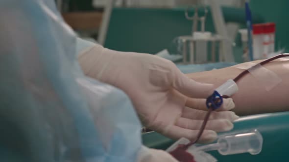 Blood Transfusion Process, Stock Footage | VideoHive