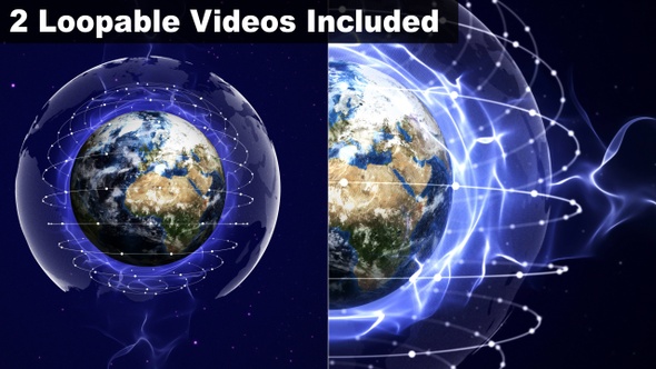 2 Earth, Connection Network Concept, Motion Graphics | VideoHive