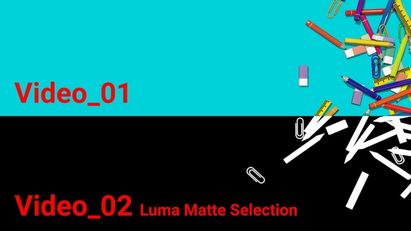 Back to School 3D Rendering, Pencil, Easer, Scale and Pins are Falling ...