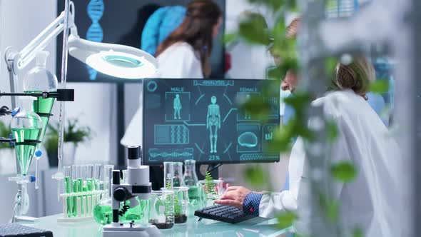 Busy Day in Bio Research Center, Stock Footage | VideoHive